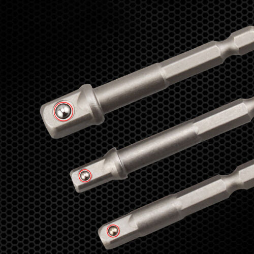 6Pc Drill Socket Adaptor Set Long Short Combination Extension Impact N ...