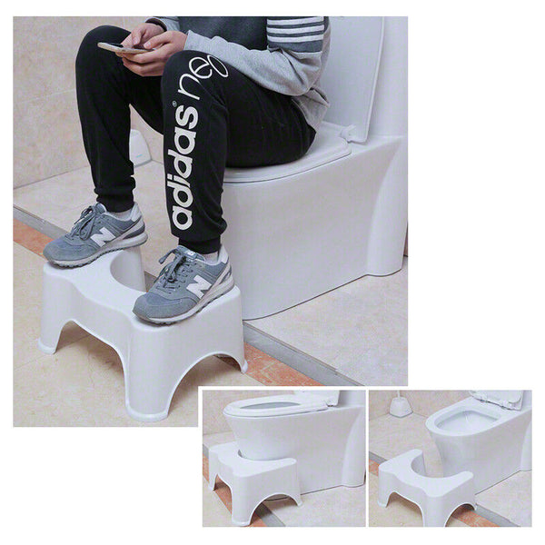 7'' Sit and Squat Potty Stool Portable Squatty ECO Healthy Colon White ...