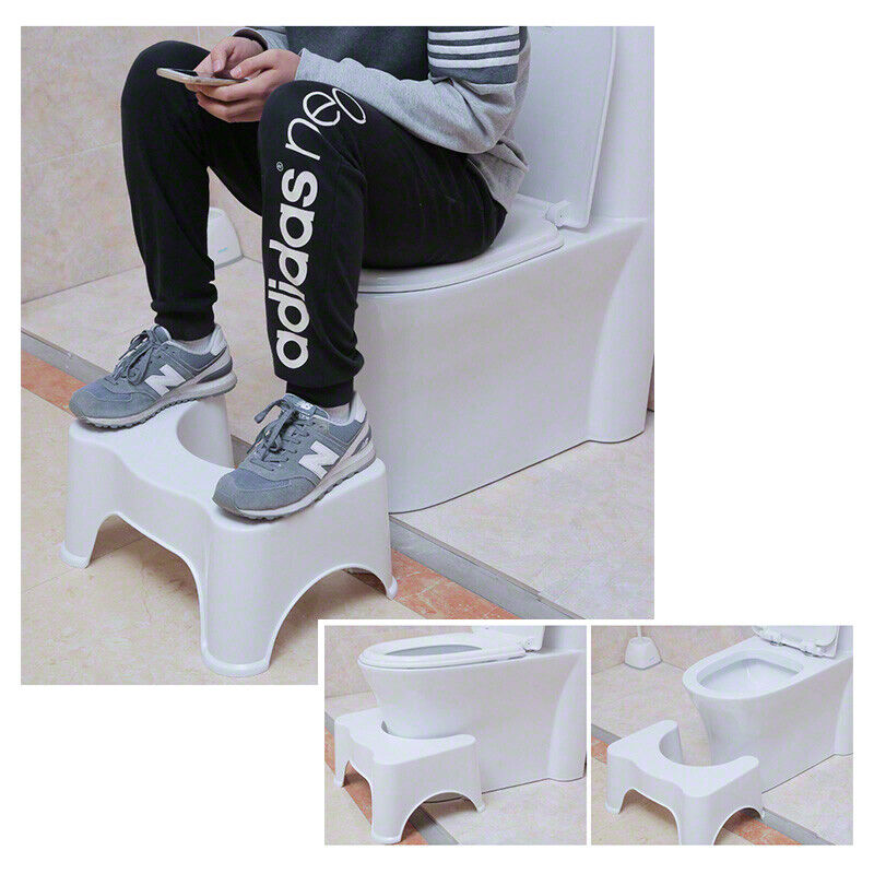 7'' Sit and Squat Potty Stool Portable Squatty ECO Healthy Colon White ...